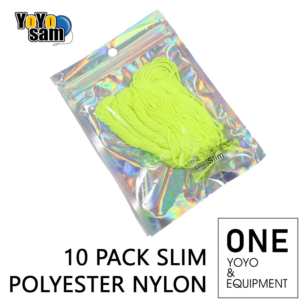 ONE YOYO & EQUIPMENT 10 Pack Slim Polyester Nylon Blend Yo-Yo String ...