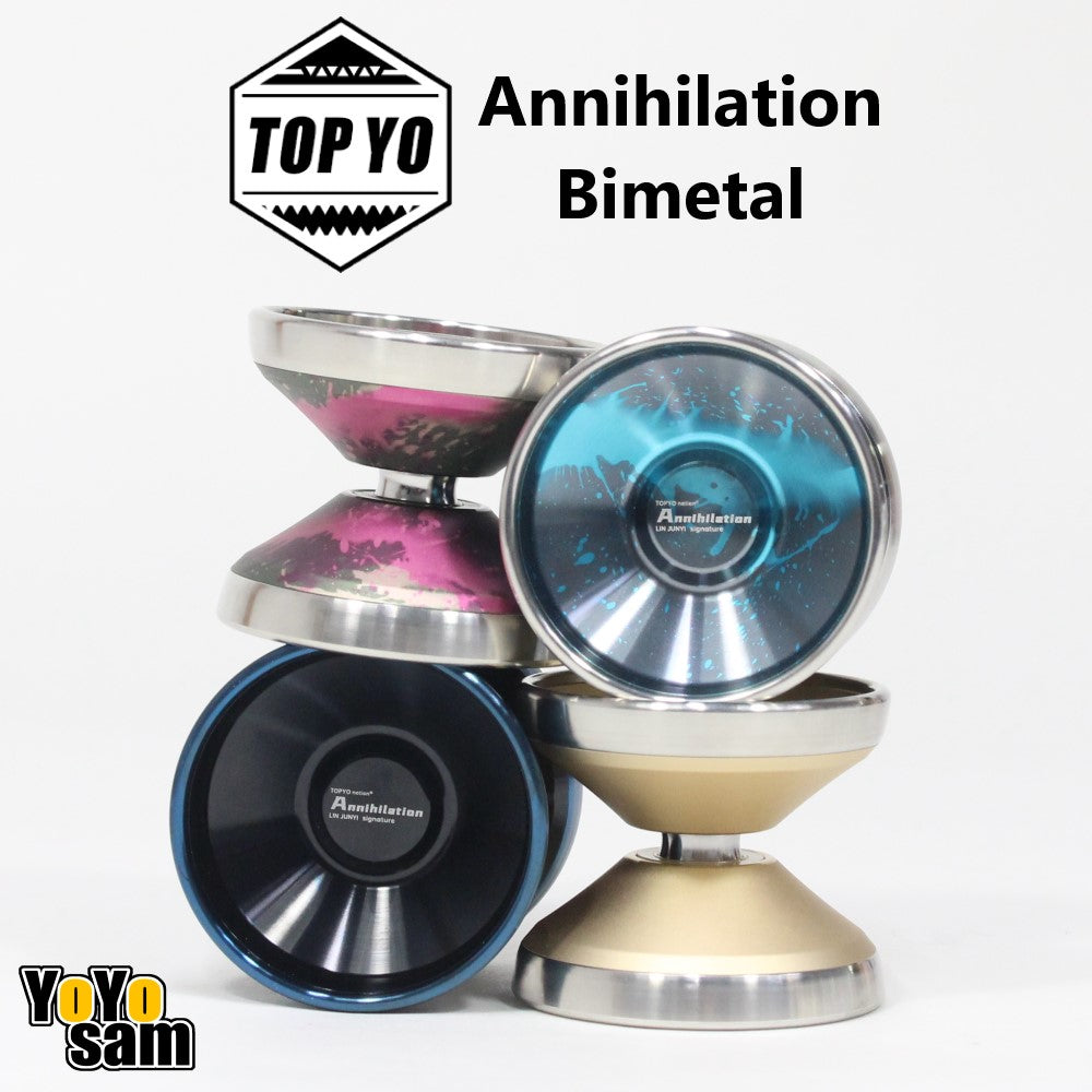 TOP YO Annihilation Bimetal Yo-Yo - 7068 AL with SS Rims - Lin Junyi S ...