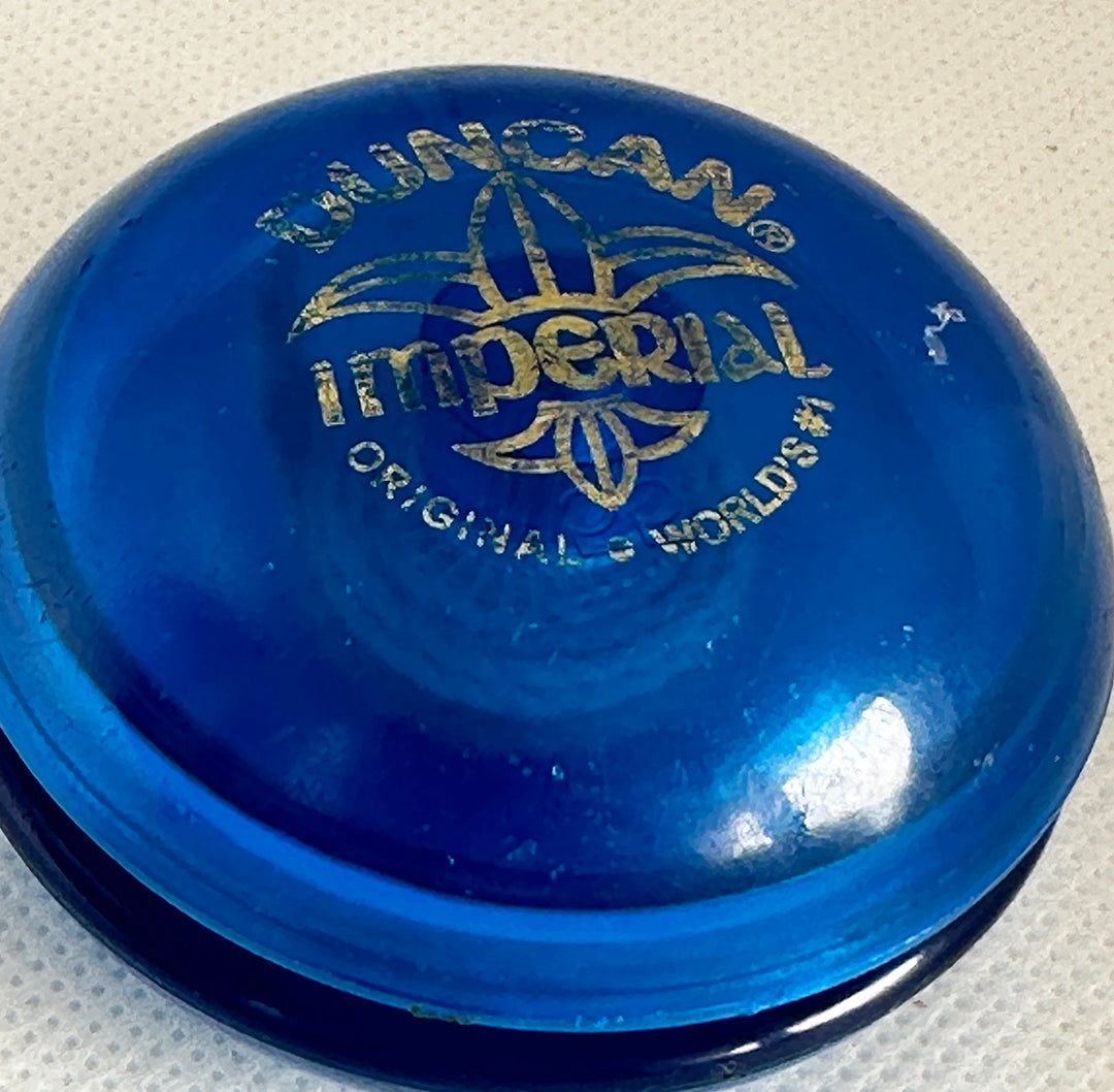 Vintage Duncan Imperial Yo-Yo - Blue- Good/fair Condition Original Wor ...