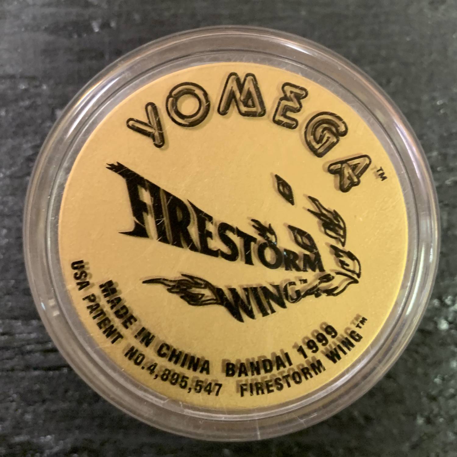 Vintage Yomega Firestorm Yo-Yo Gold - Ban Dai 1999 - Excellent Conditi ...