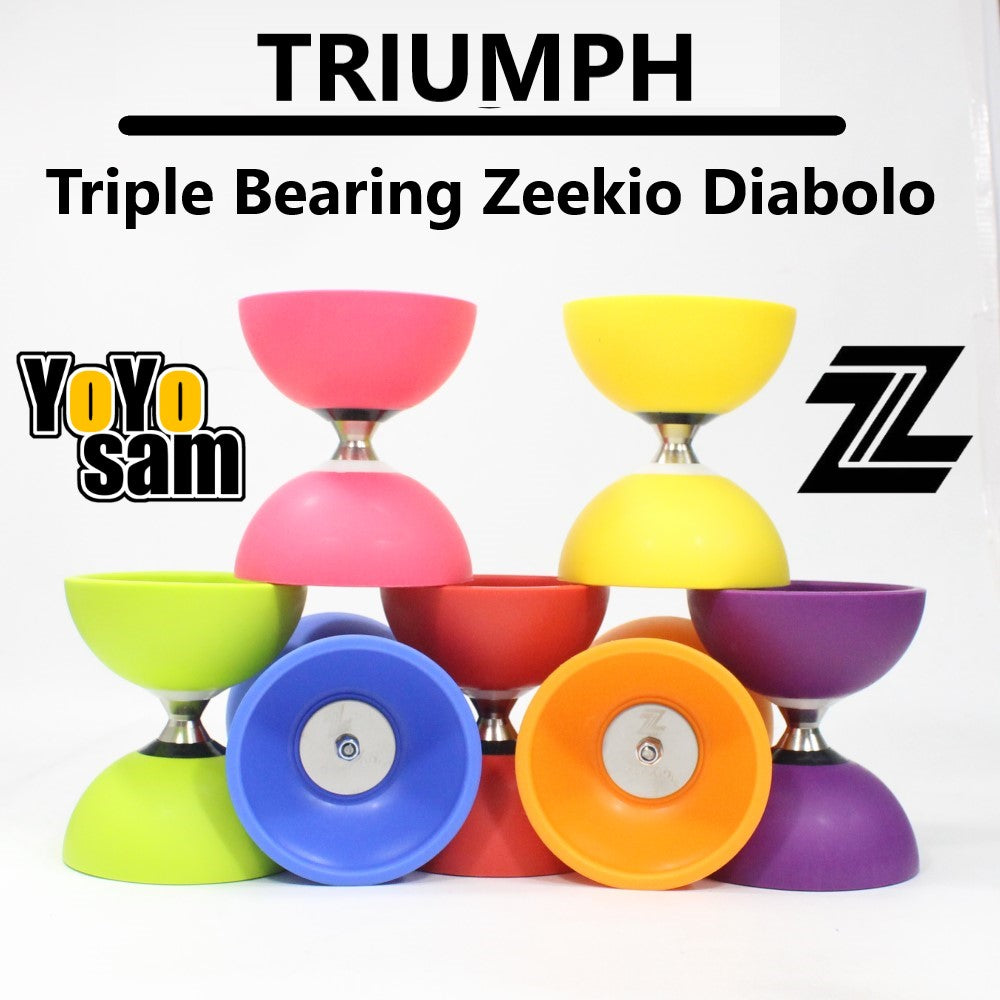 Zeekio Triumph Diabolo - Triple Bearing - Medium Rubber Diabolo – YoYoSam