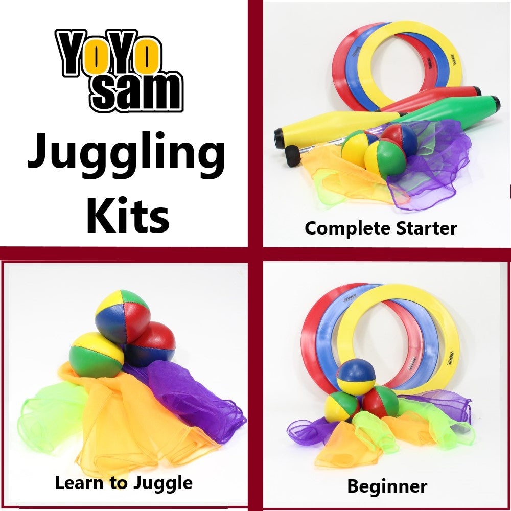 YoYoSam Juggling Kit - Learn to Juggle - Beginner - Complete Starter S