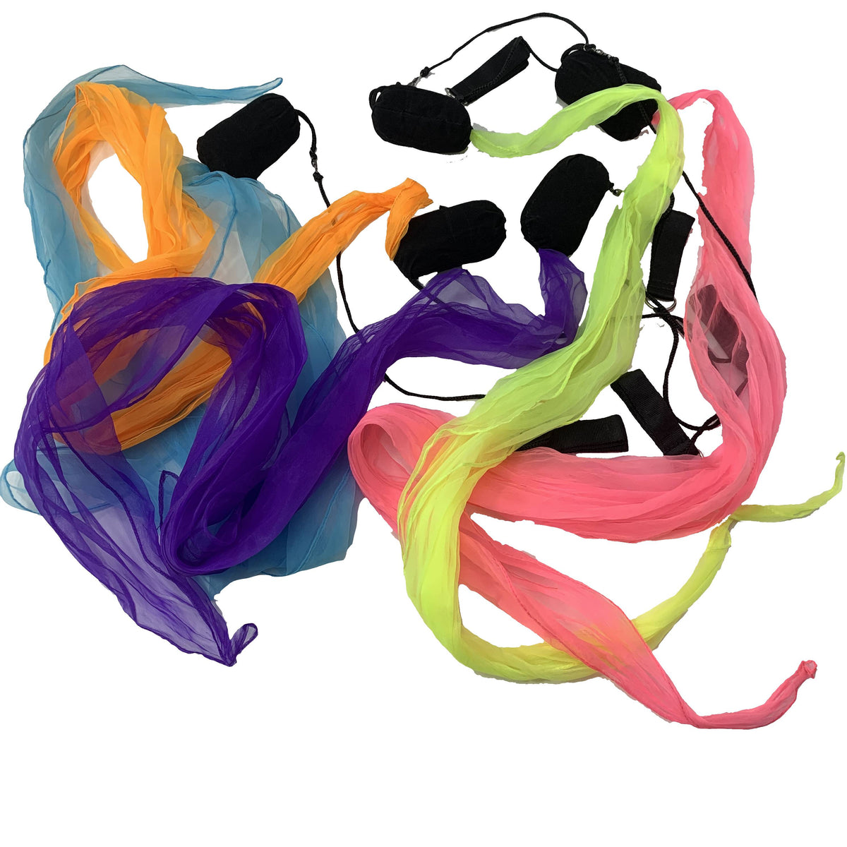 Zeekio Single Color Scarf Poi - Flow Toy - Vibrant Colors - Adjustable ...