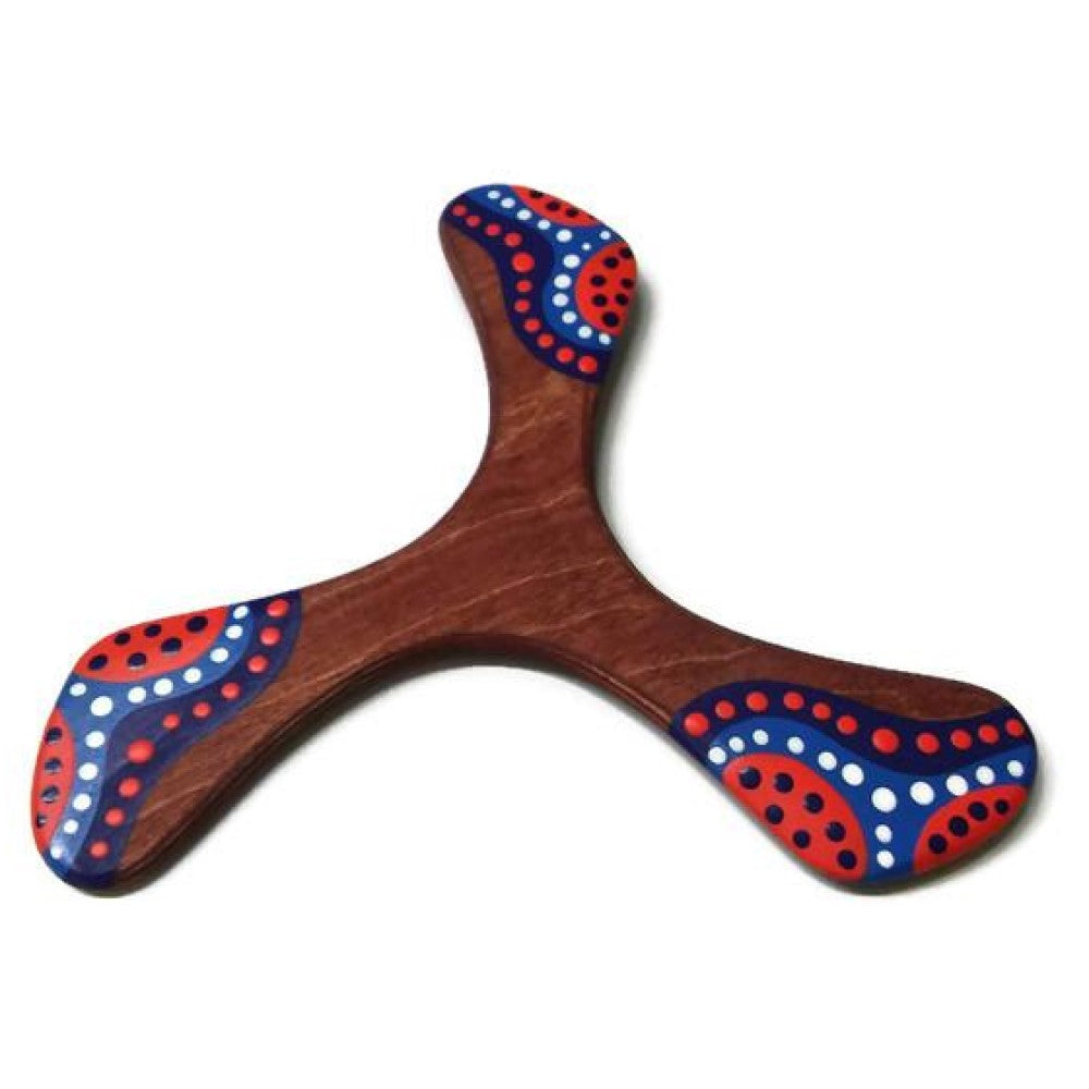 Wallaby Boomerang Wankura - Three Wing - Hand Crafted - Hand Painted ...