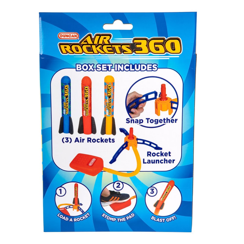Duncan Air Rockets 360 Box Set - Rockets and Launcher - Blasts Up To 3 ...