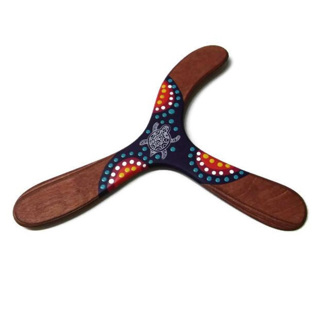 Wallaby Boomerang Warramba - Three Wing - Hand Crafted - Hand Painted ...