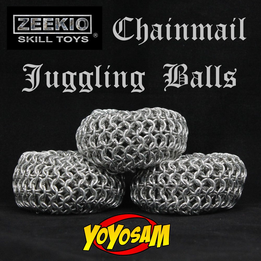 Zeekio Chainmail Juggling Ball Set (3)- All Metal - Hand Made - 3 Ball ...