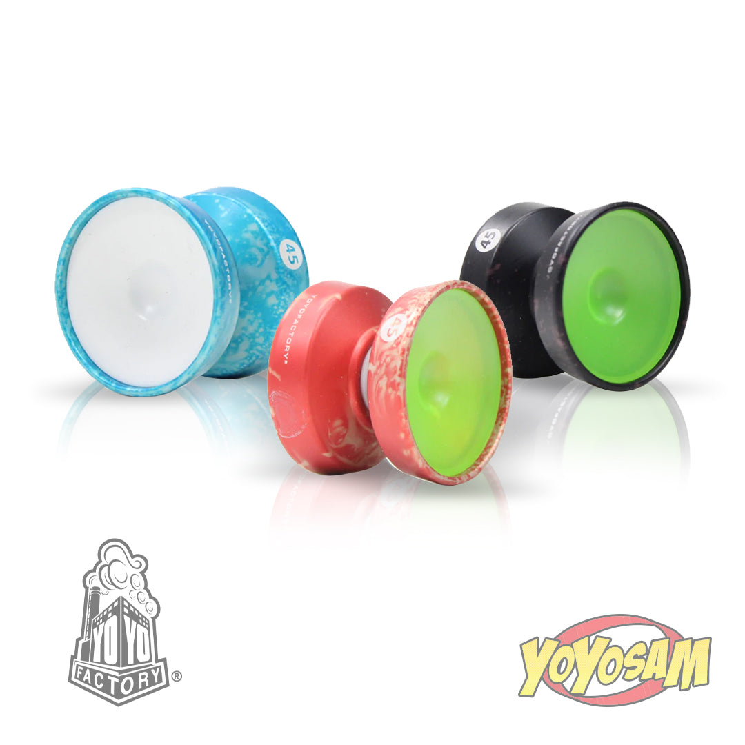 YoYoFactory 45 YoYo - Fingerspin Cap - Undersized Metal Yo-Yo – YoYoSam