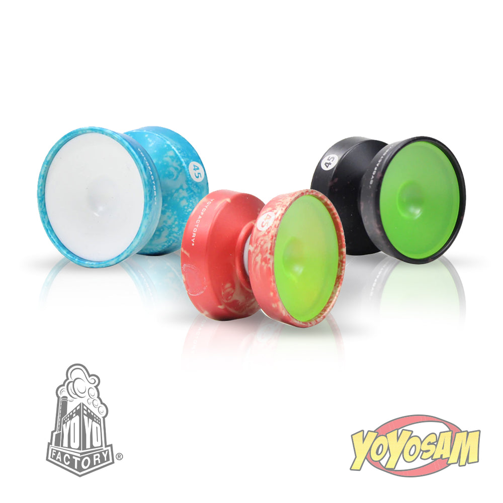YoYoFactory 45 YoYo - Fingerspin Cap - Undersized Metal Yo-Yo| YoYoSam
