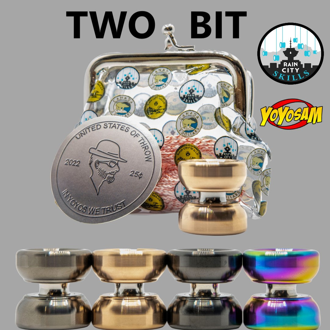 Rain City Skills Two Bits Yo-Yo - Stainless Steel Micro YoYo| YoYoSam