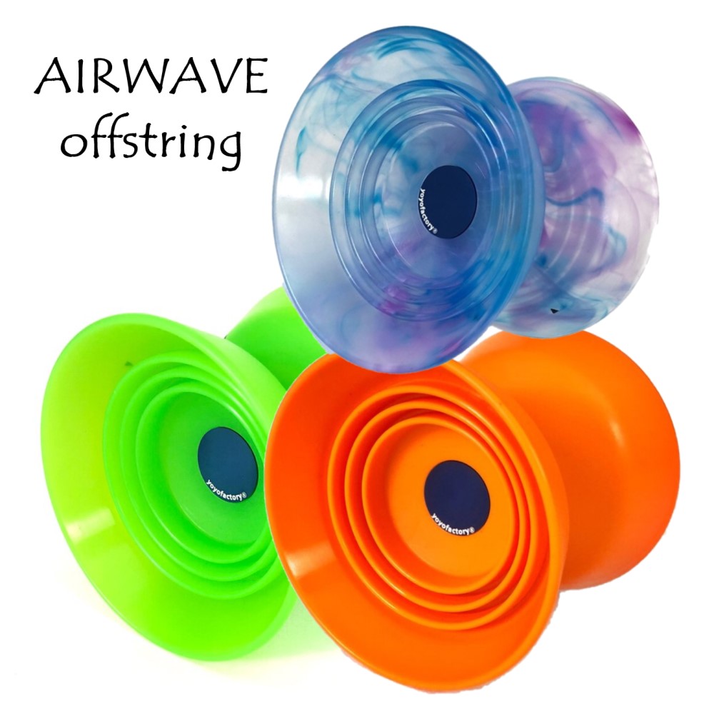 YoYoFactory Offstring Airwave Yo-Yo - Polycarbonate Off String Yo Yo ...